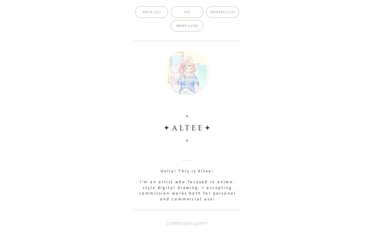 Altee Commission Marketing